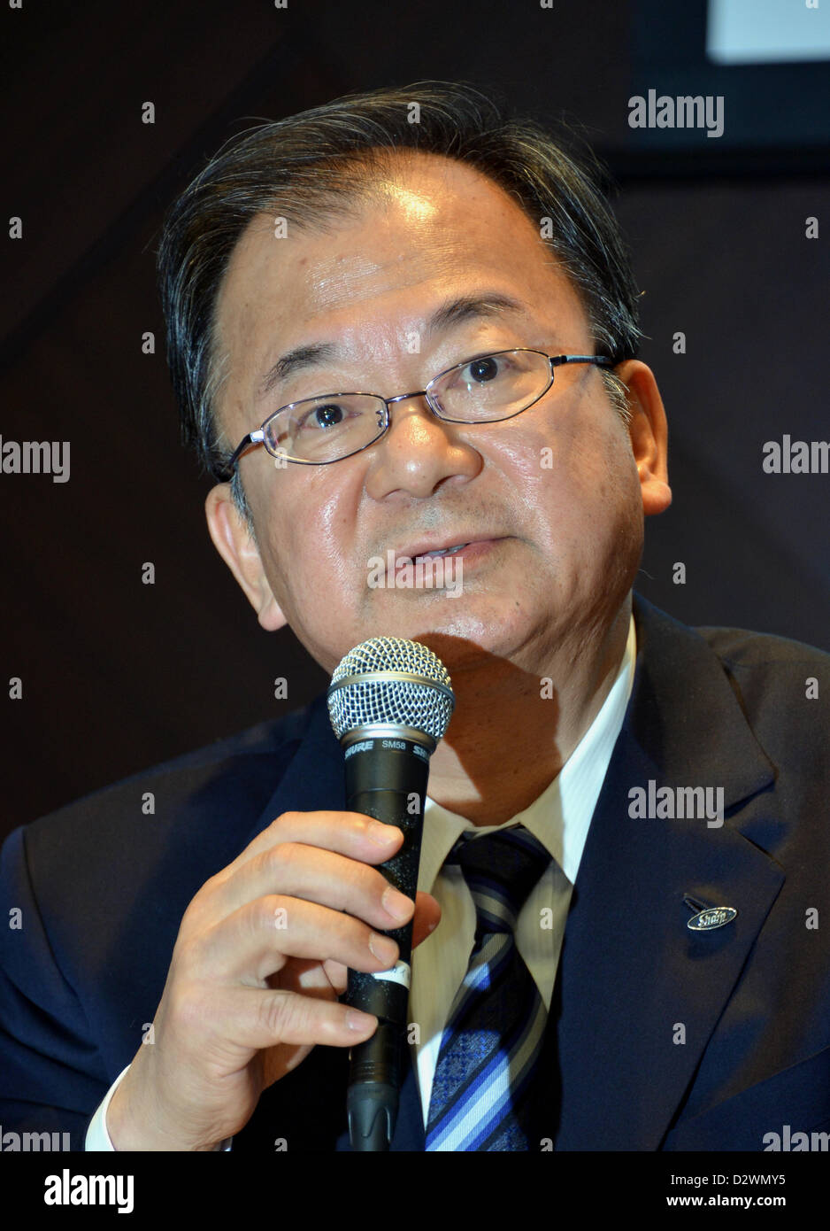 February 1, 2013, Tokyo, Japan - President Takashi Okuda of Japan's ...