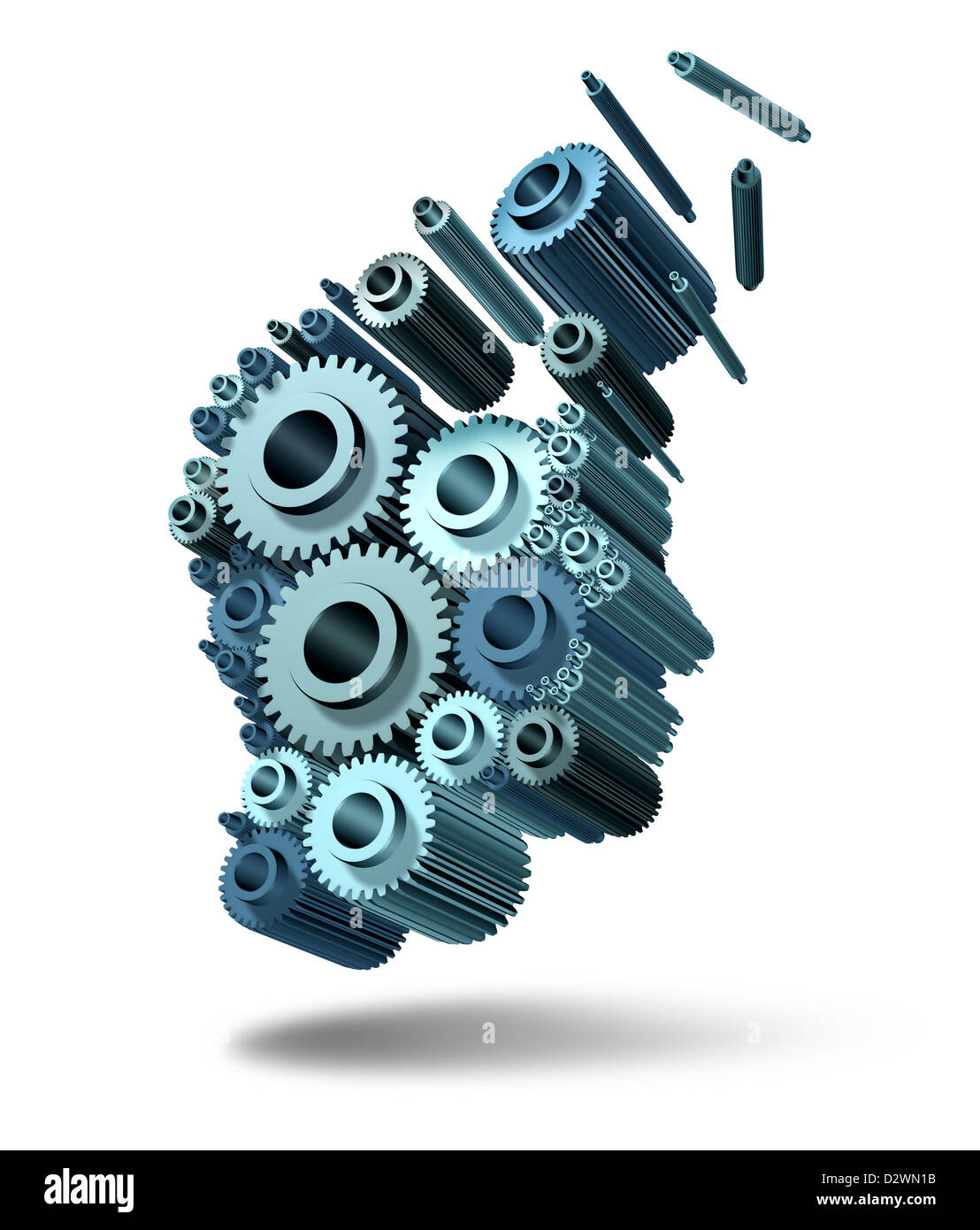 Human brain in senior Cut Out Stock Images & Pictures - Alamy