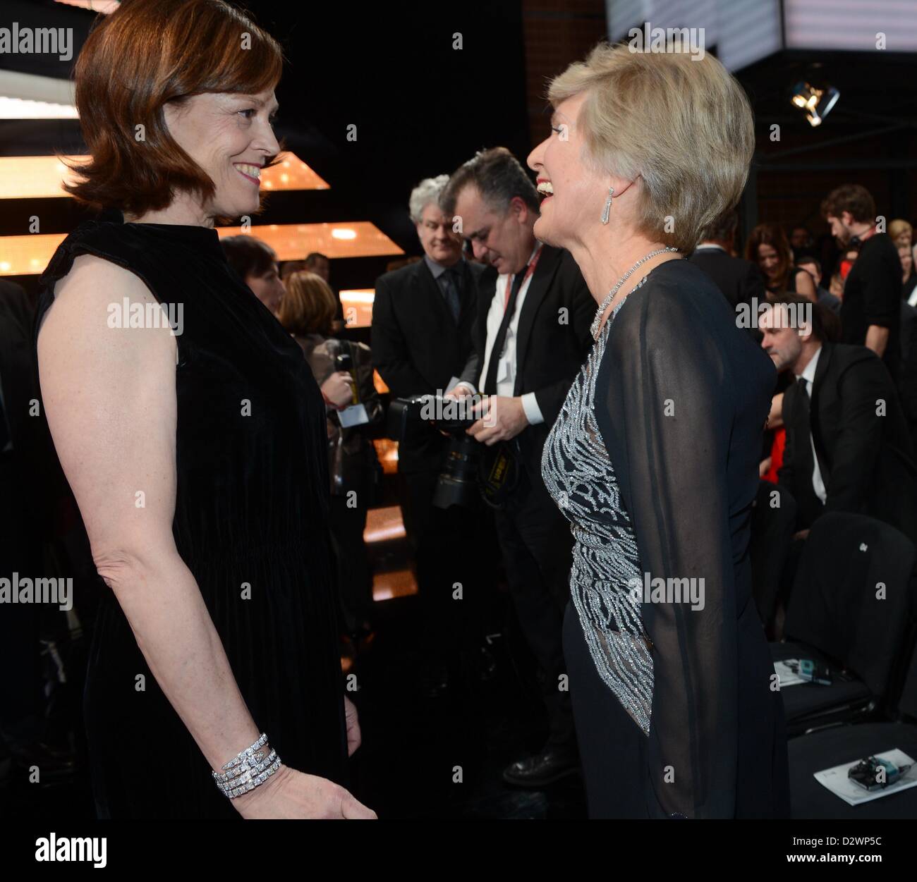 Actress Sigourney Weaver, publisher Friede Springer L-R attend the 48th ...