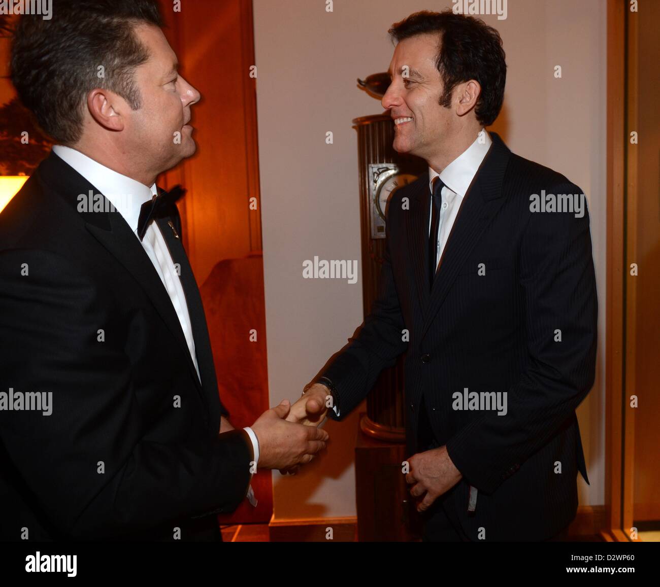 Christian Hellmann (Editor in Chief TV Magazine HÖRZU), actor Clive ...