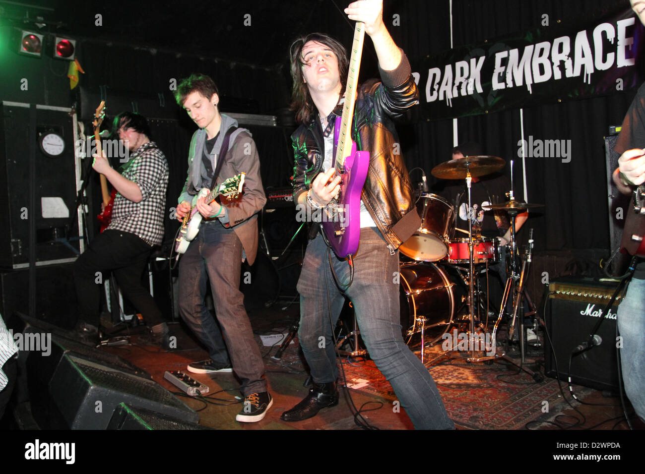 Bristol based band AWMR playing at The Croft in Bristol Stock Photo - Alamy
