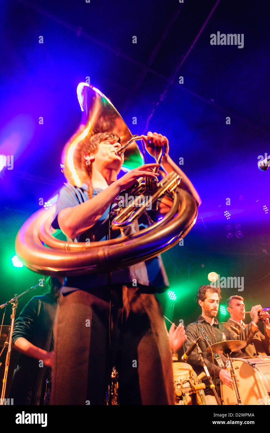 Tuba player with the march hi-res stock photography and images - Alamy