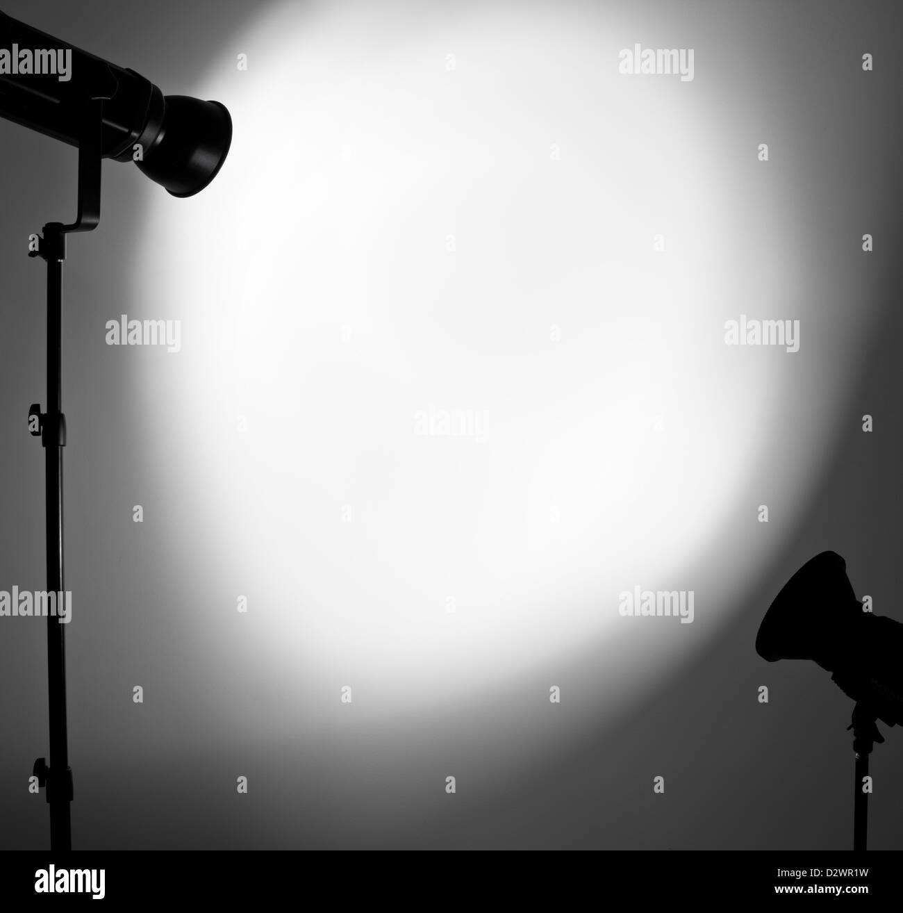 Studio background spot light Black and White Stock Photos & Images - Alamy