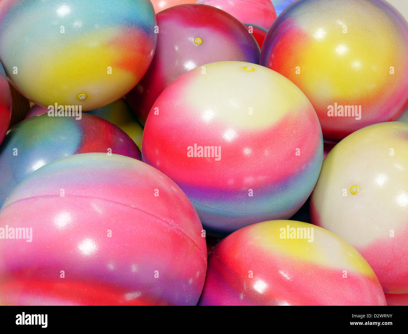 Pile of colorful exercise balls Stock Photo - Alamy