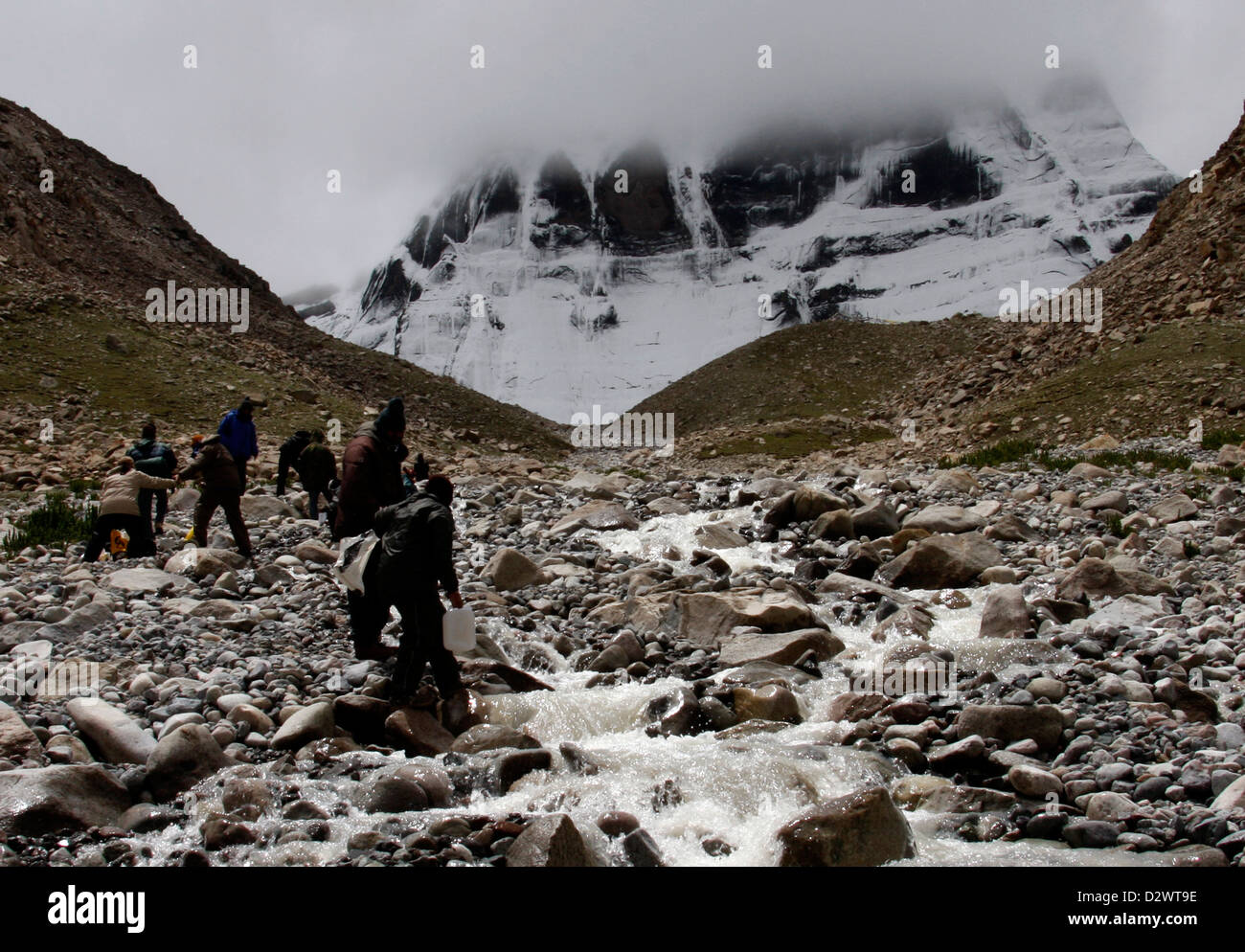 Holy Mount Kailash in western Tibet Stock Photo - Alamy
