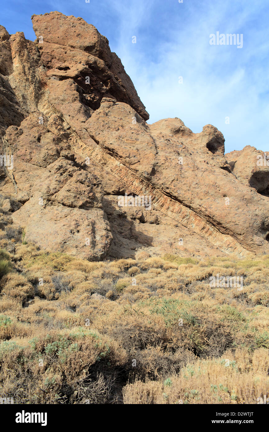 Weathered volcanic rocks Stock Photo - Alamy