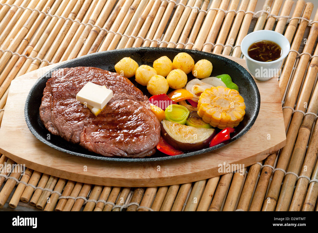Japanese cuisine .Japanese marbled beef Roast Stock Photo - Alamy