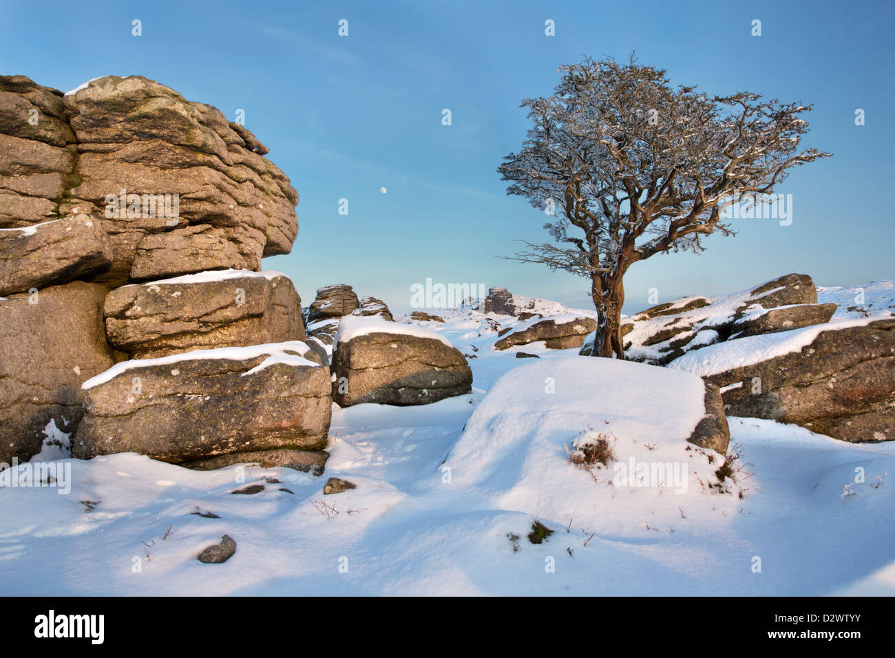 Thick snow on moorland hi-res stock photography and images - Alamy