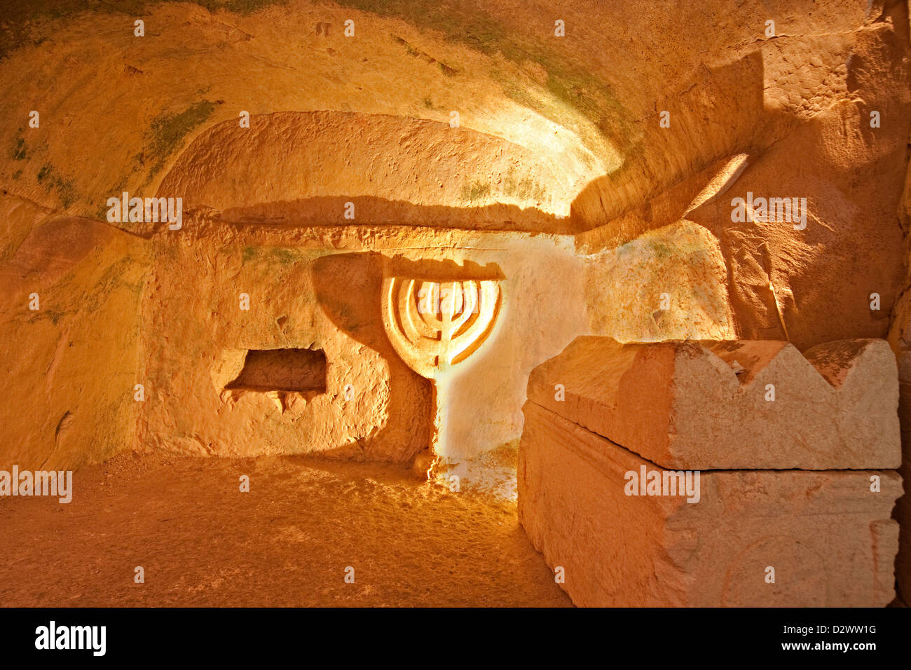 Israel, Beit Shearim, interior of a catacomb Stock Photo - Alamy