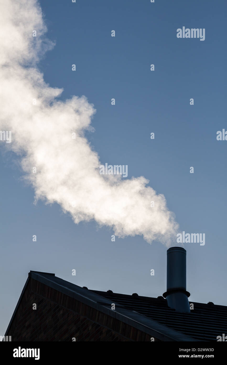 Berlin, Germany, smoking chimney Stock Photo - Alamy