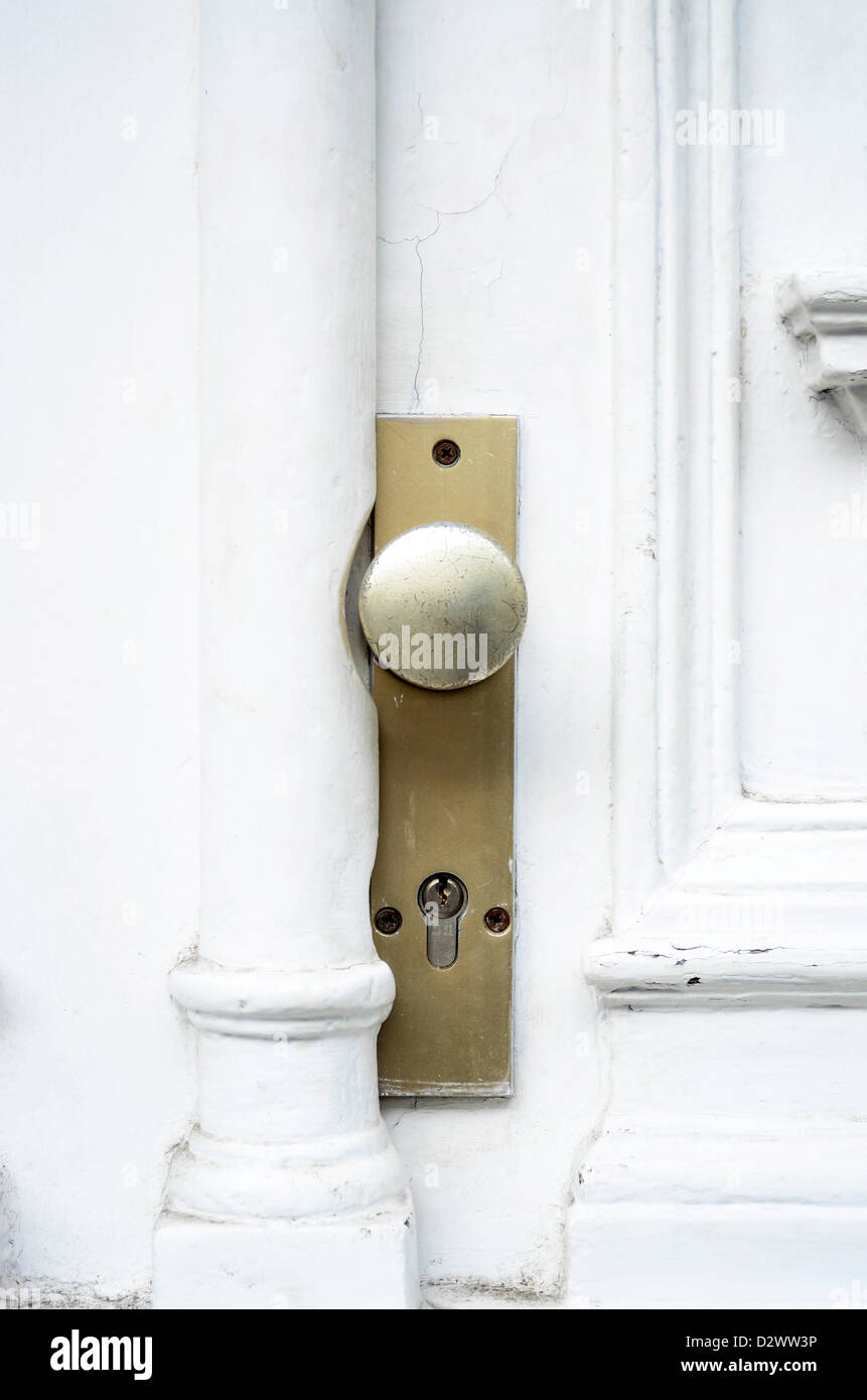 Door handle closeup Stock Photo - Alamy