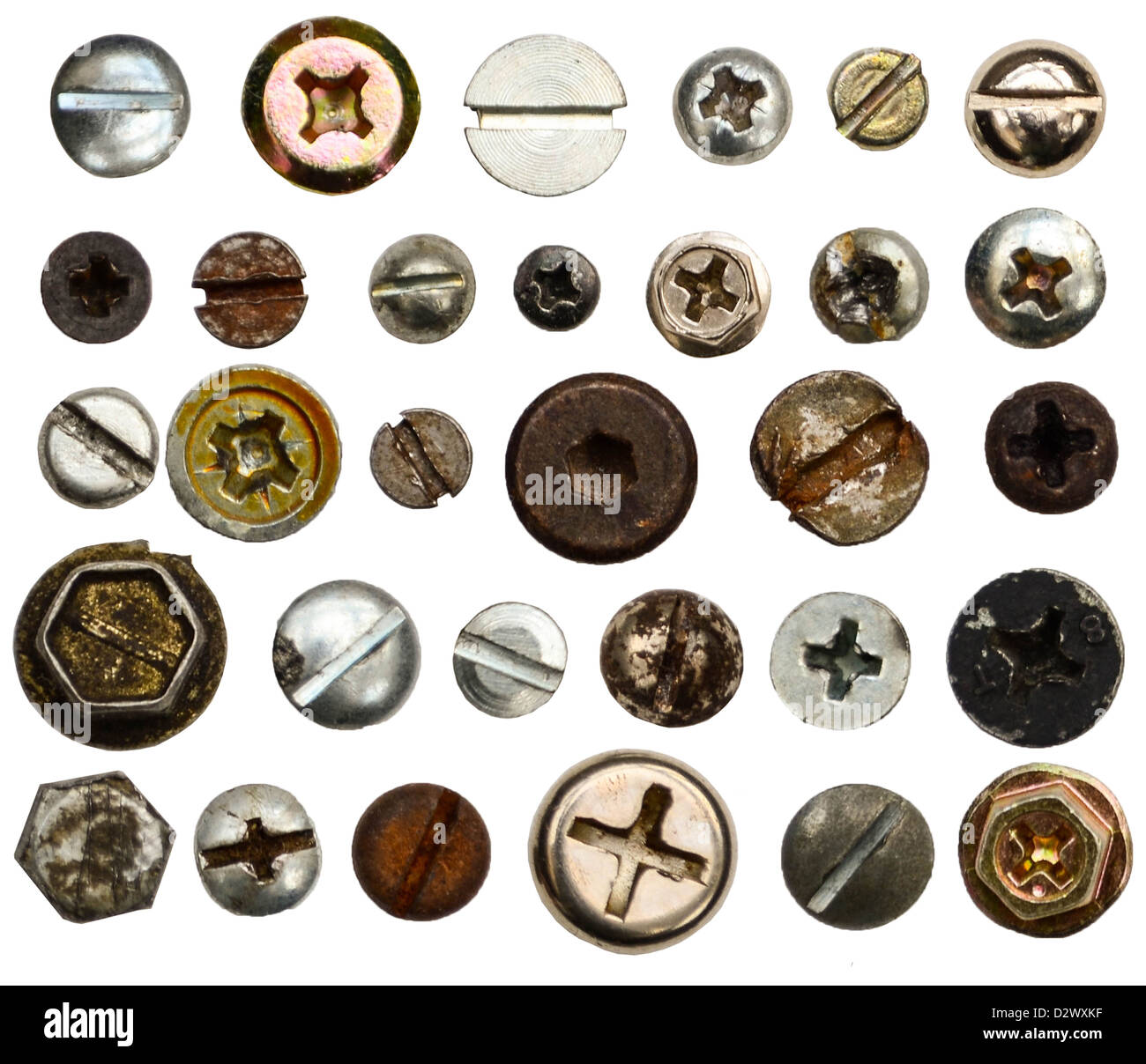 Old nails set collection hi-res stock photography and images - Alamy