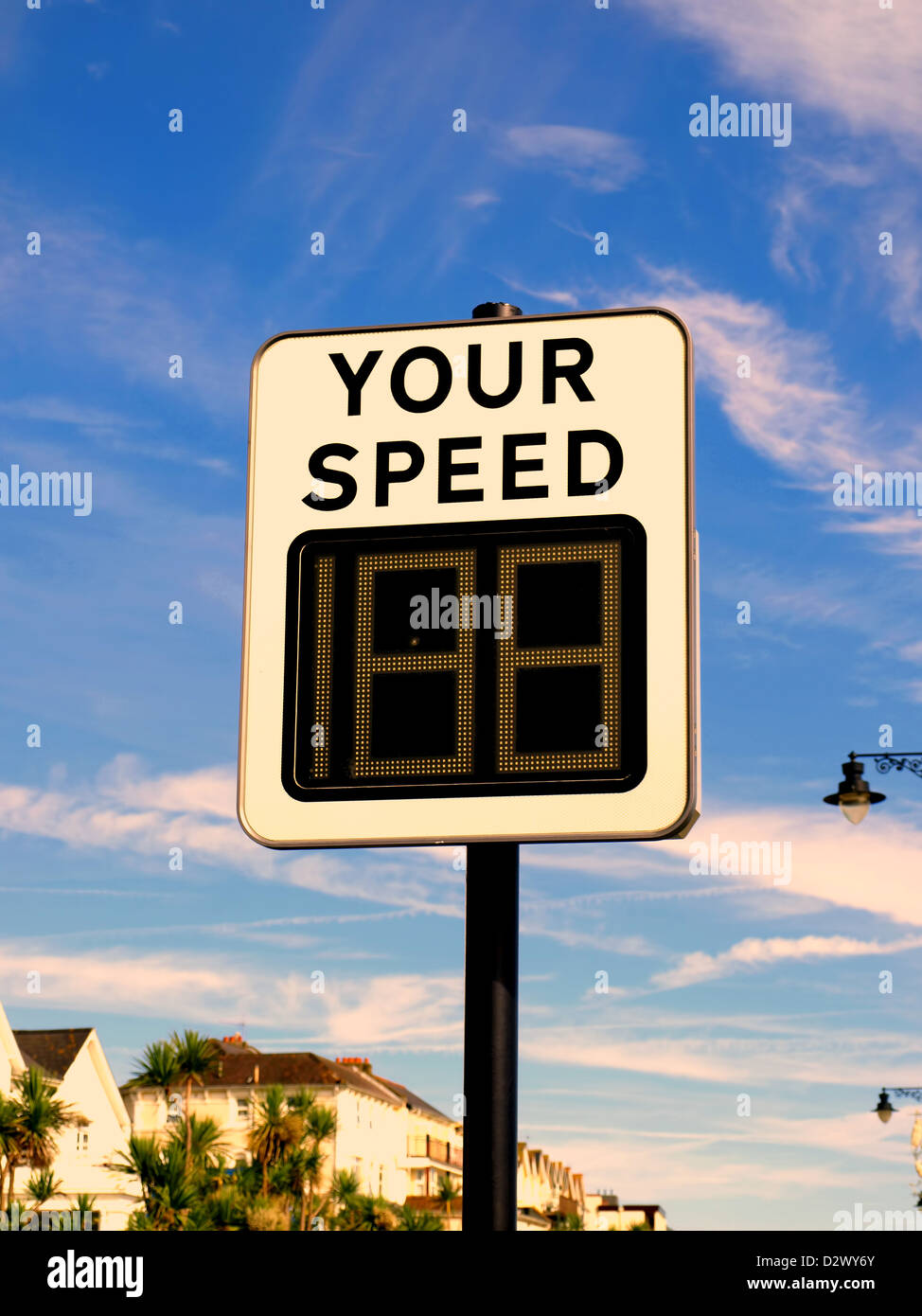 Your speed road sign Stock Photo - Alamy