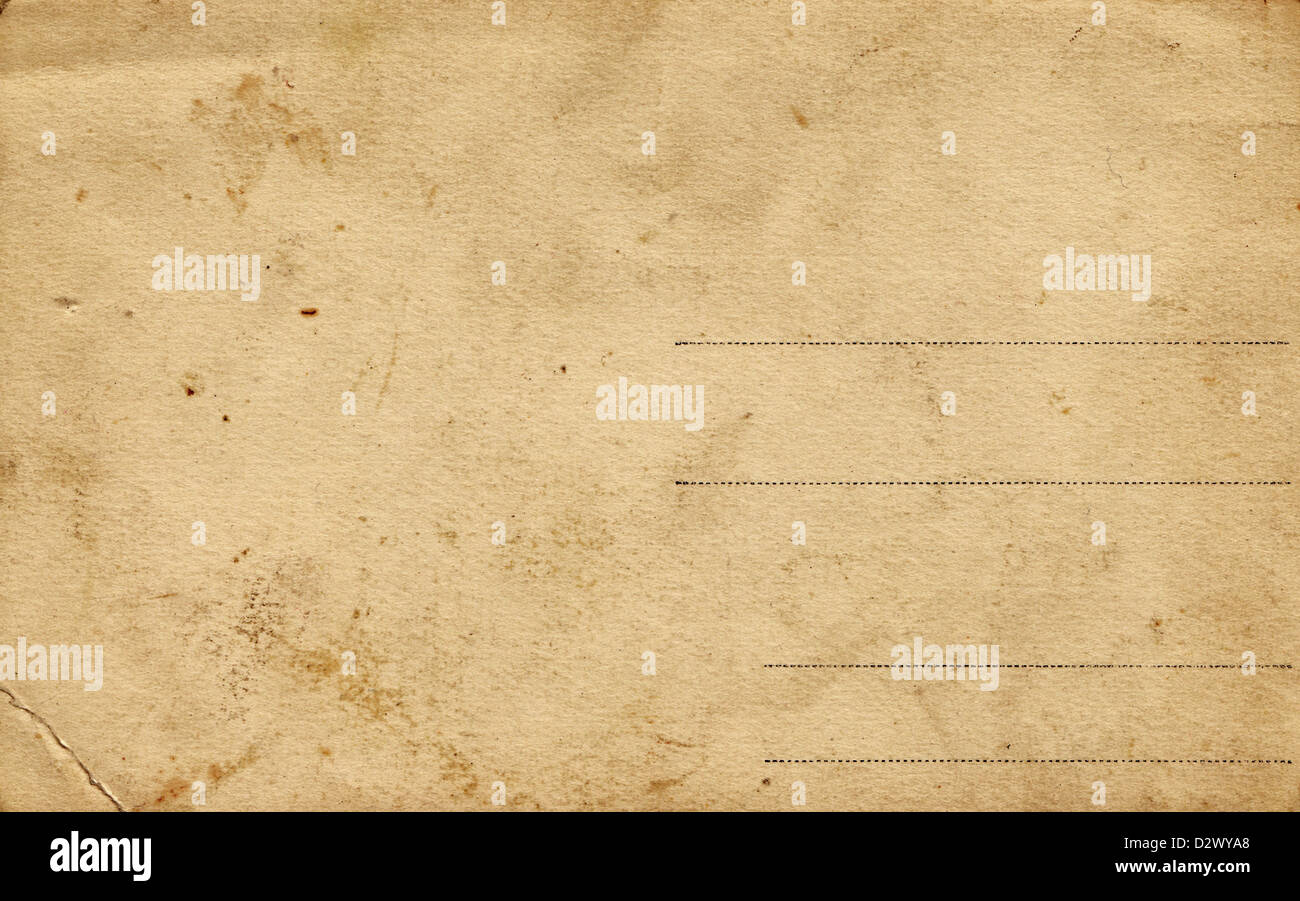 Empty vintage postcard Stock Photo - Alamy