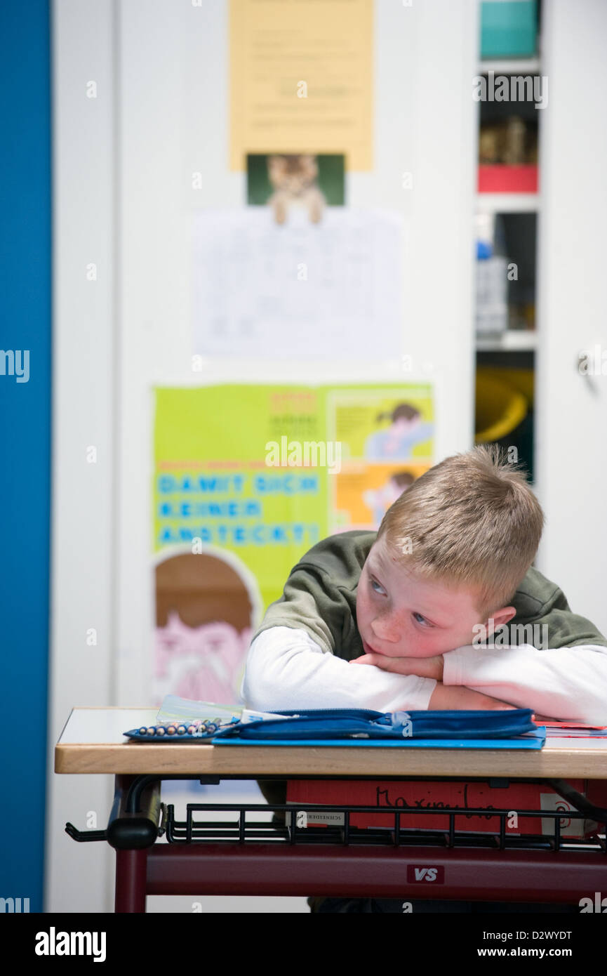 Tuttlingen, Germany, an exhausted student Stock Photo - Alamy