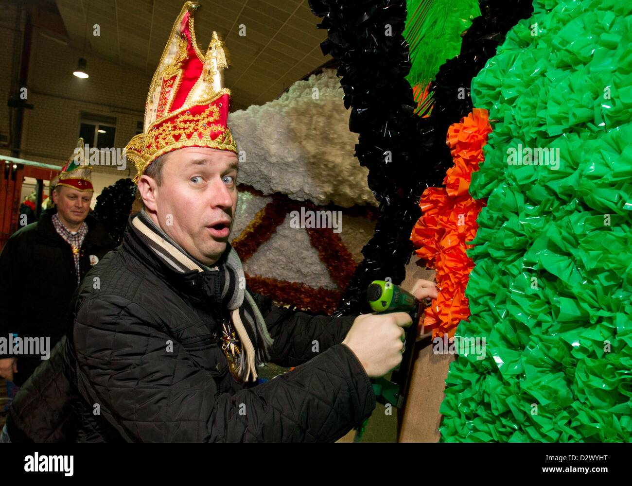 Carnival prince Frank Machnik and carnival enthusiasts celebrate during ...