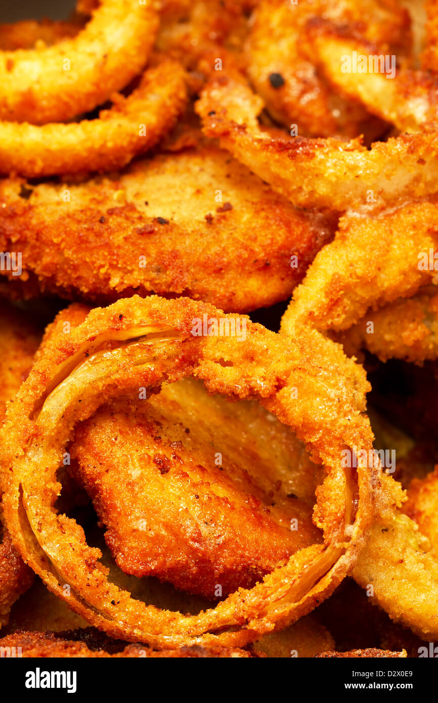 Deep Fried Onion Rings Stock Photo - Alamy