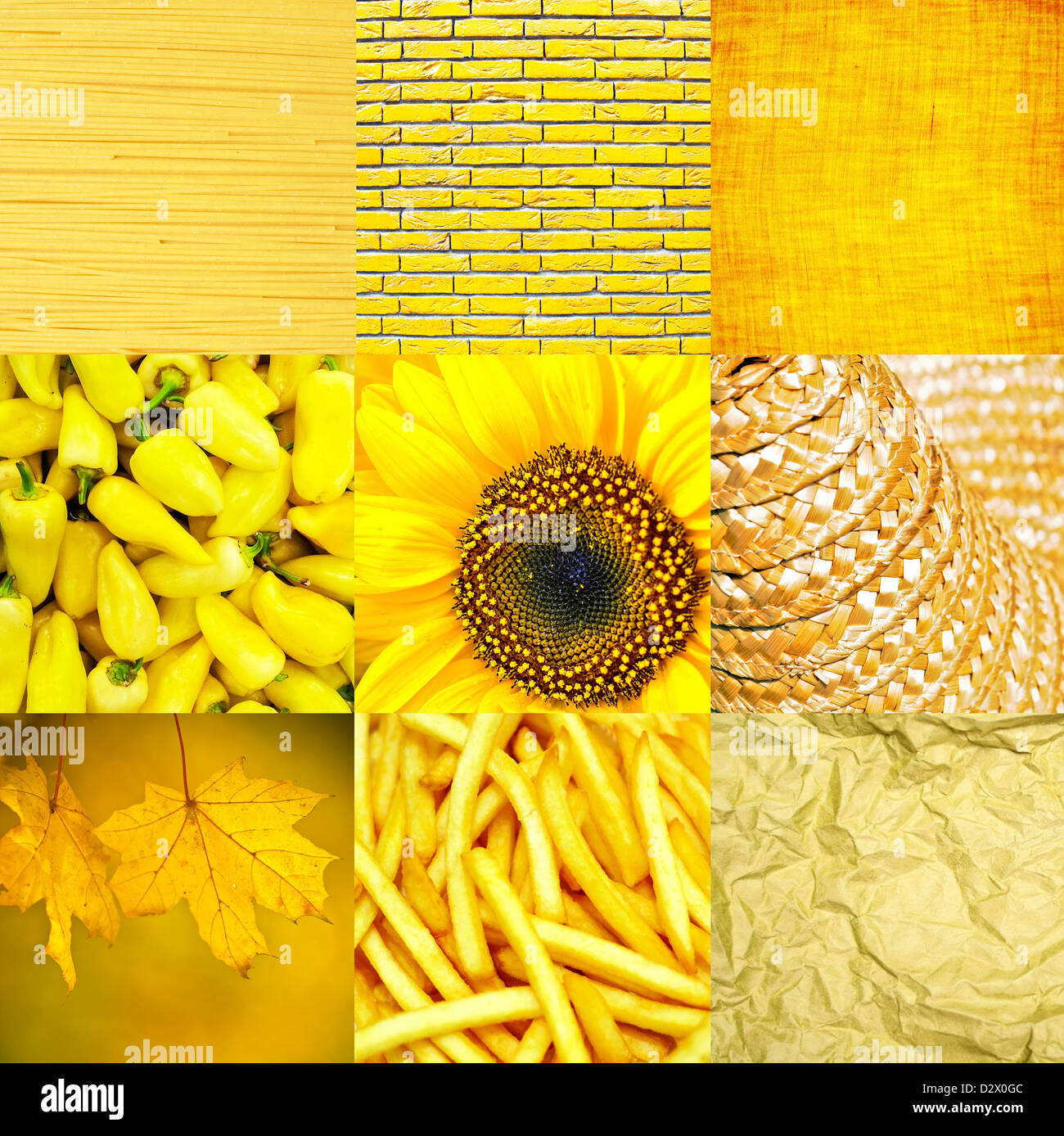 Yellow collage hi-res stock photography and images - Alamy
