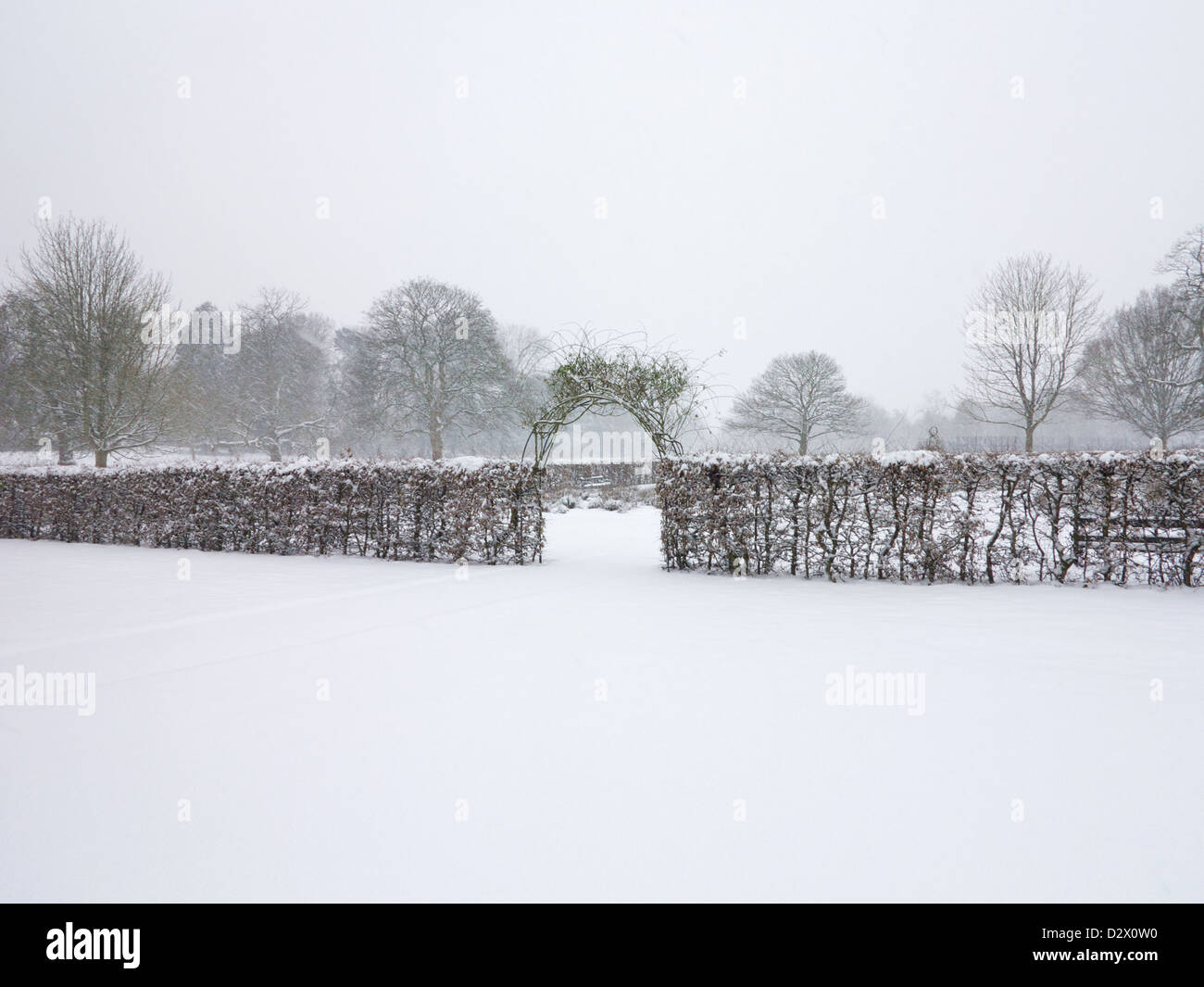 Weather - Snow in the UK, Solihull West Midlands Winter 2013 Stock ...