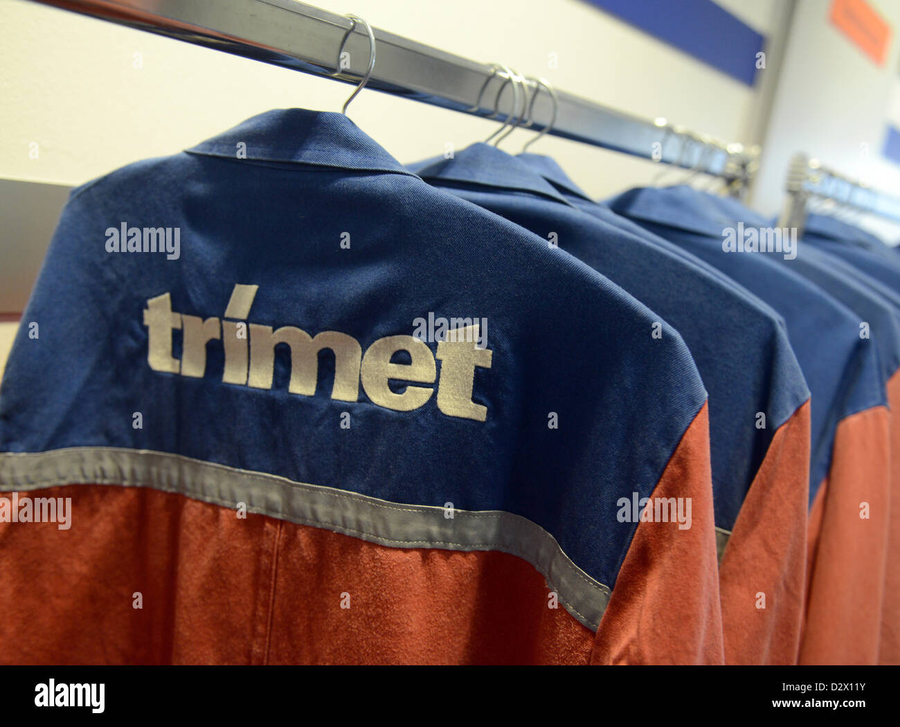 A Trimet Aluminium clothing is seen in Essen, Germany, 03 February 2013 ...