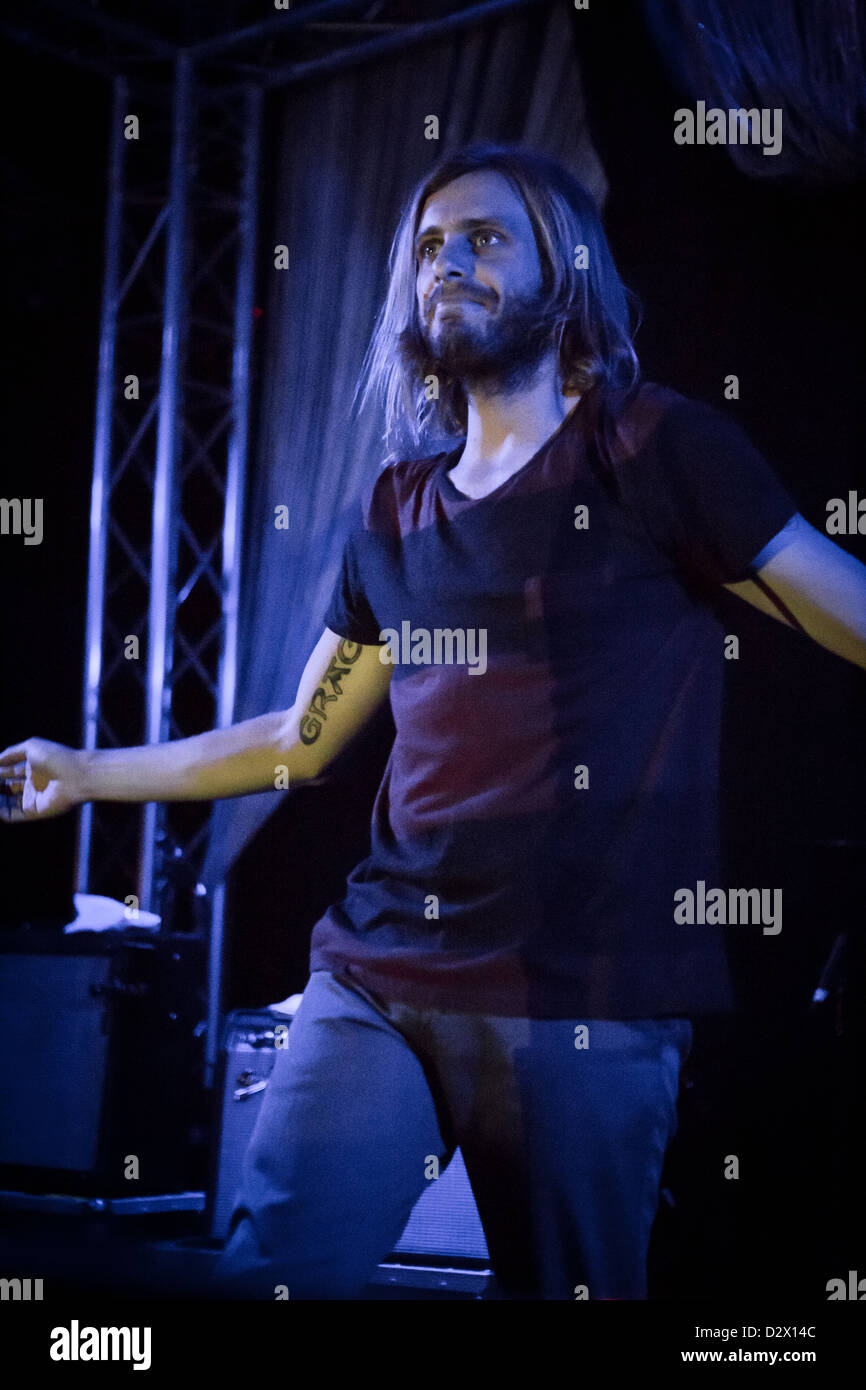 January 31, 2013 - The indie-rock band Awolnation performs at the ...