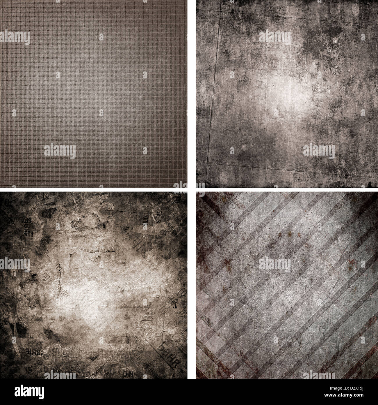 set of four different retro pattern backgrounds Stock Photo - Alamy