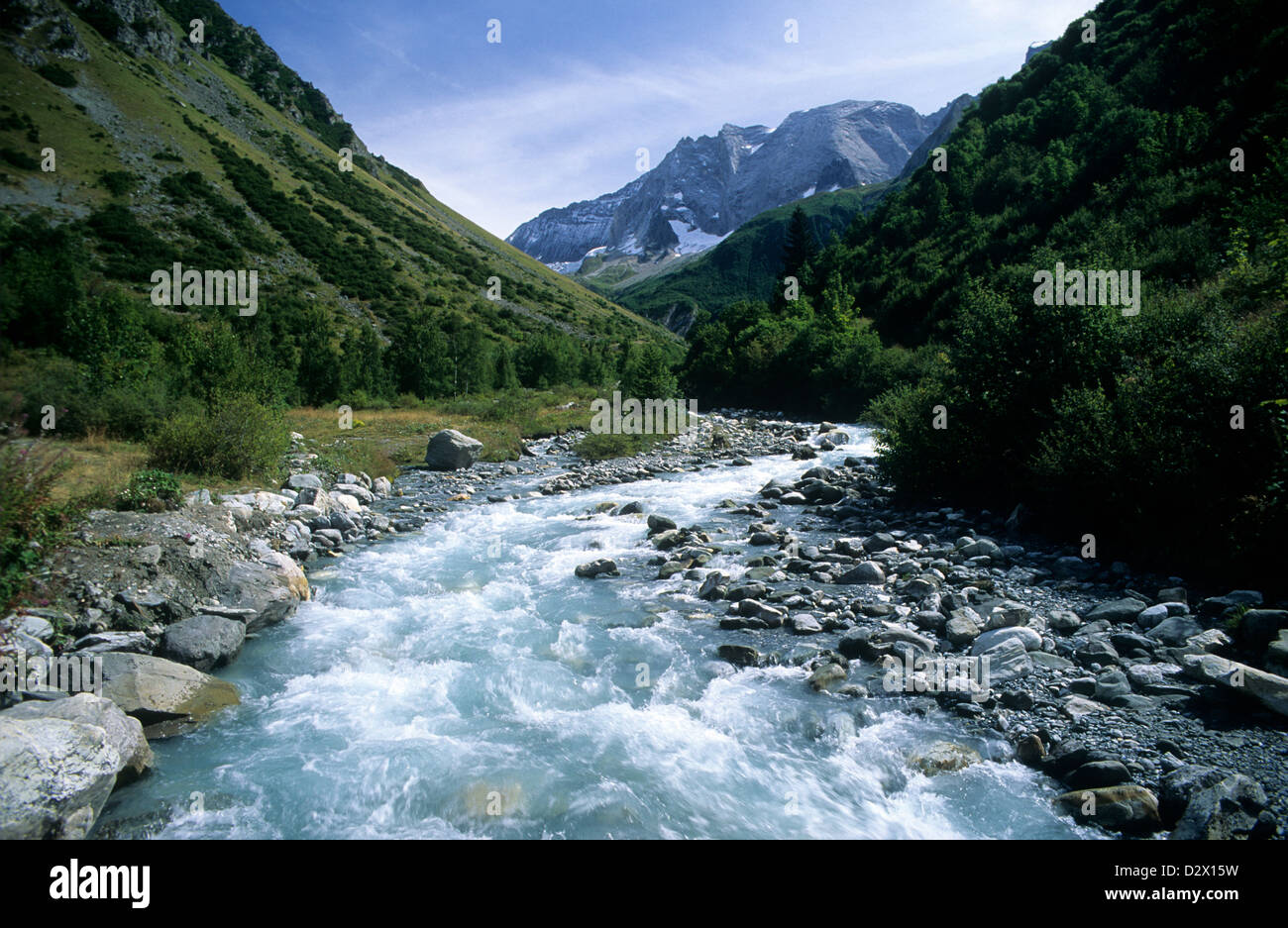 France, Alps, Mountain Stream Stock Photo - Alamy