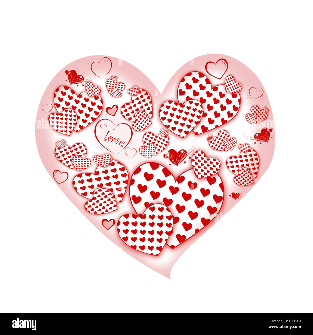 heart Vector Illustration icons symbols Valentine day Stock Photo - Alamy