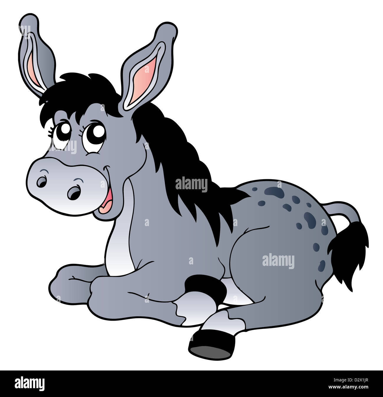 Donkey smiling Cut Out Stock Images & Pictures - Alamy