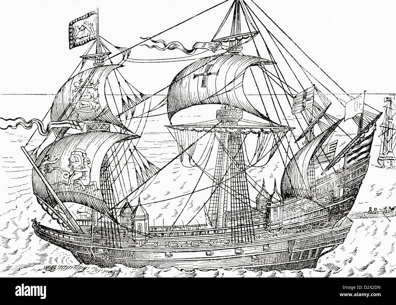 British ship 16th century hi-res stock photography and images - Alamy