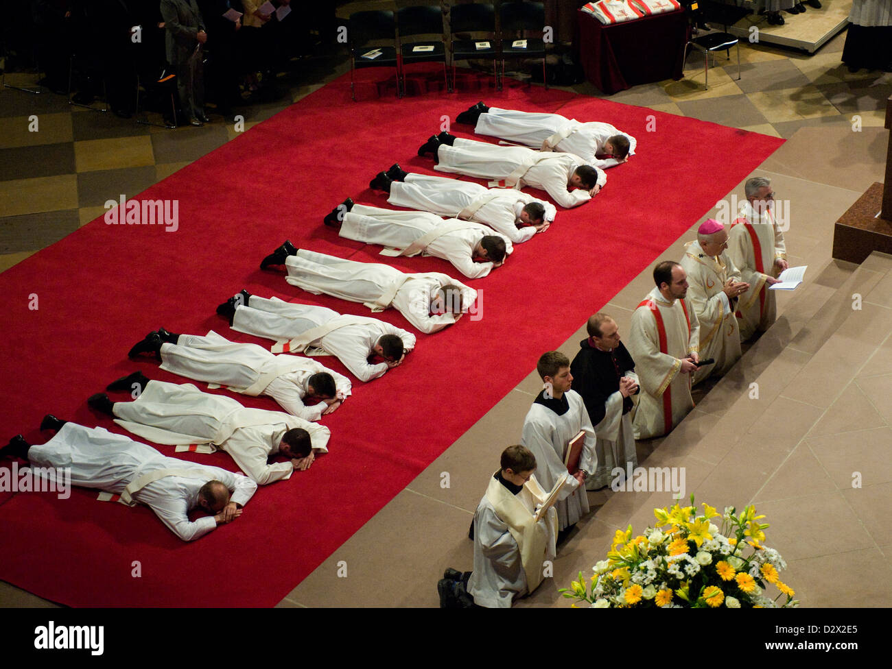 Freiburg, Germany, ordained priest in the Freiburg Muenster Stock Photo ...