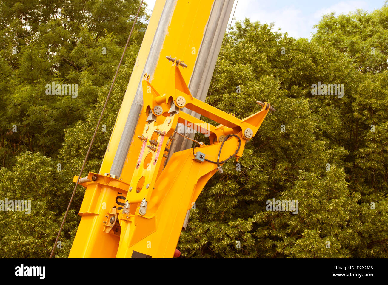 Crane jib detail, often used for construction Stock Photo - Alamy