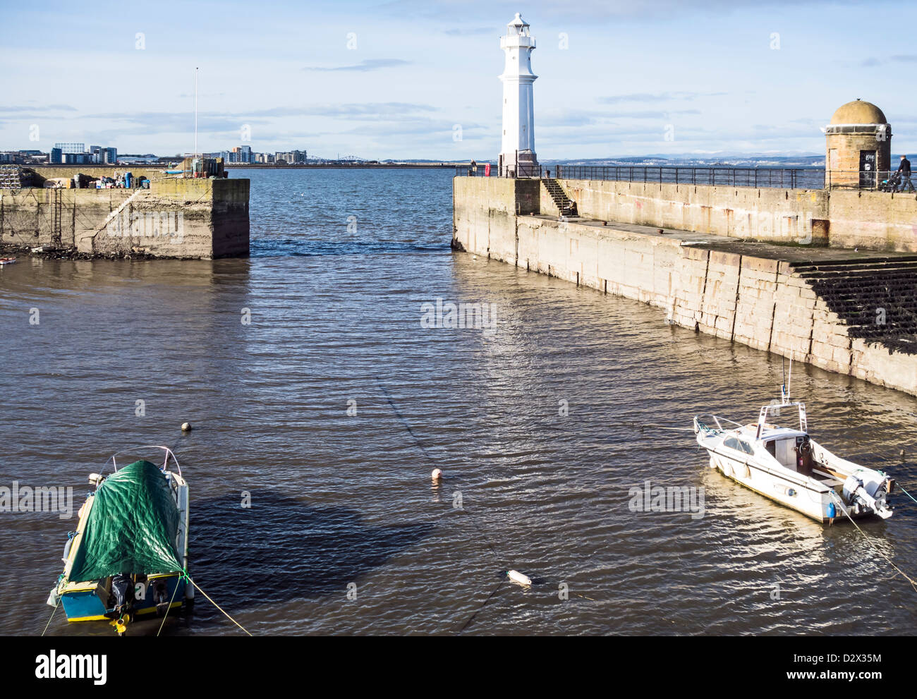 Newhaven Habour at the west end of Western Harbour Leith Docks ...