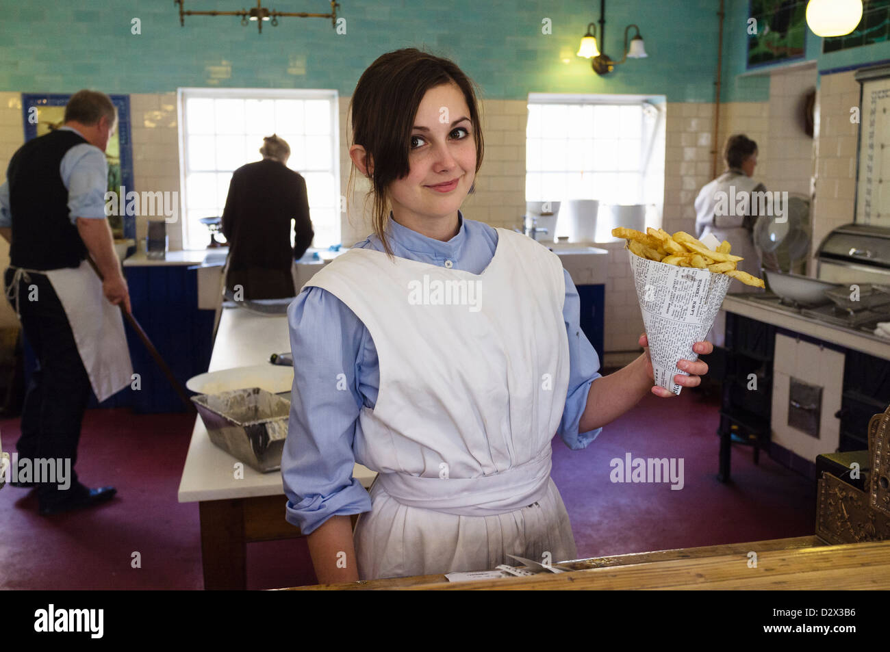 Chip shop chips hi-res stock photography and images - Alamy