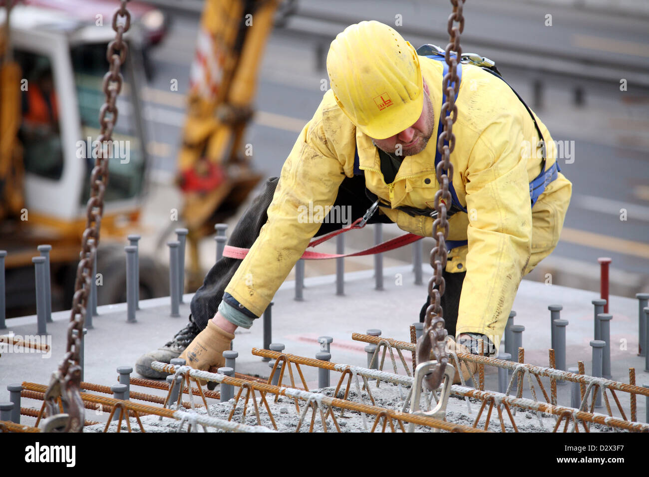Berlin Germany Construction Workers Construction High Resolution Stock ...