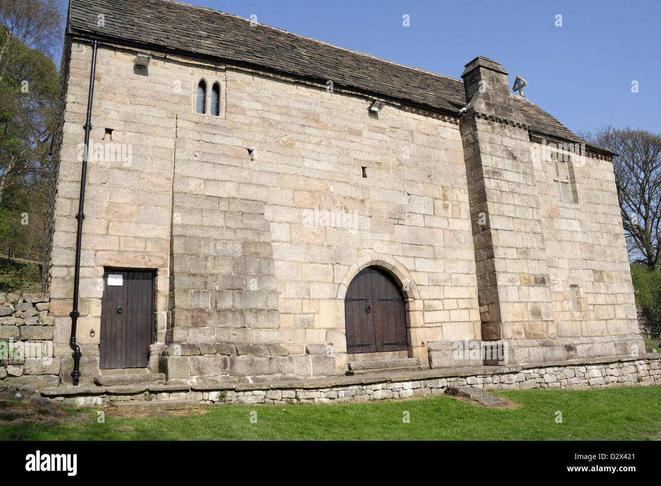 Martyrs Chapel at Padley, Grindleford in the Peak District Derbyshire ...