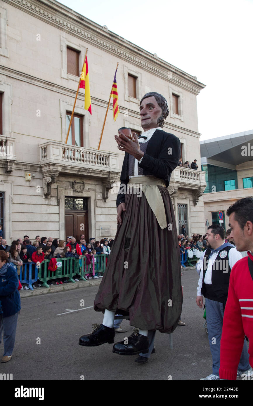 Giant parade of the giants Spain, Mallorca Balearic islands Stock Photo ...