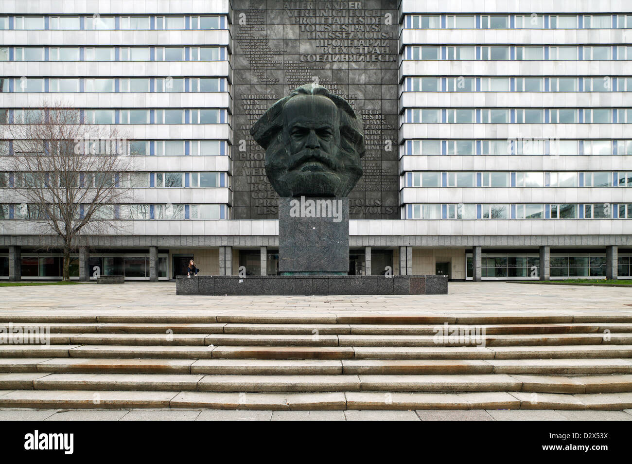 Chemnitz, Germany, Karl-Marx-Monument, designed by Lev Kerbel Stock ...