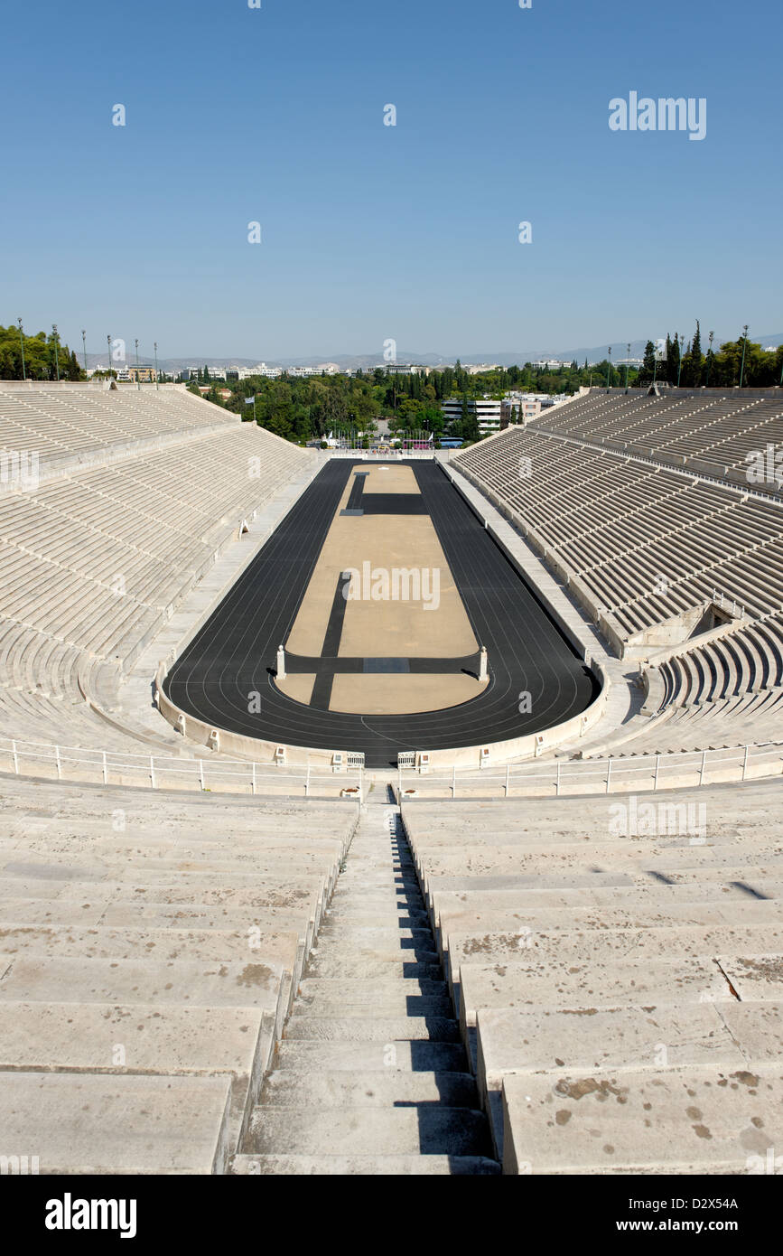 Athens olympic stadium running track hi-res stock photography and ...