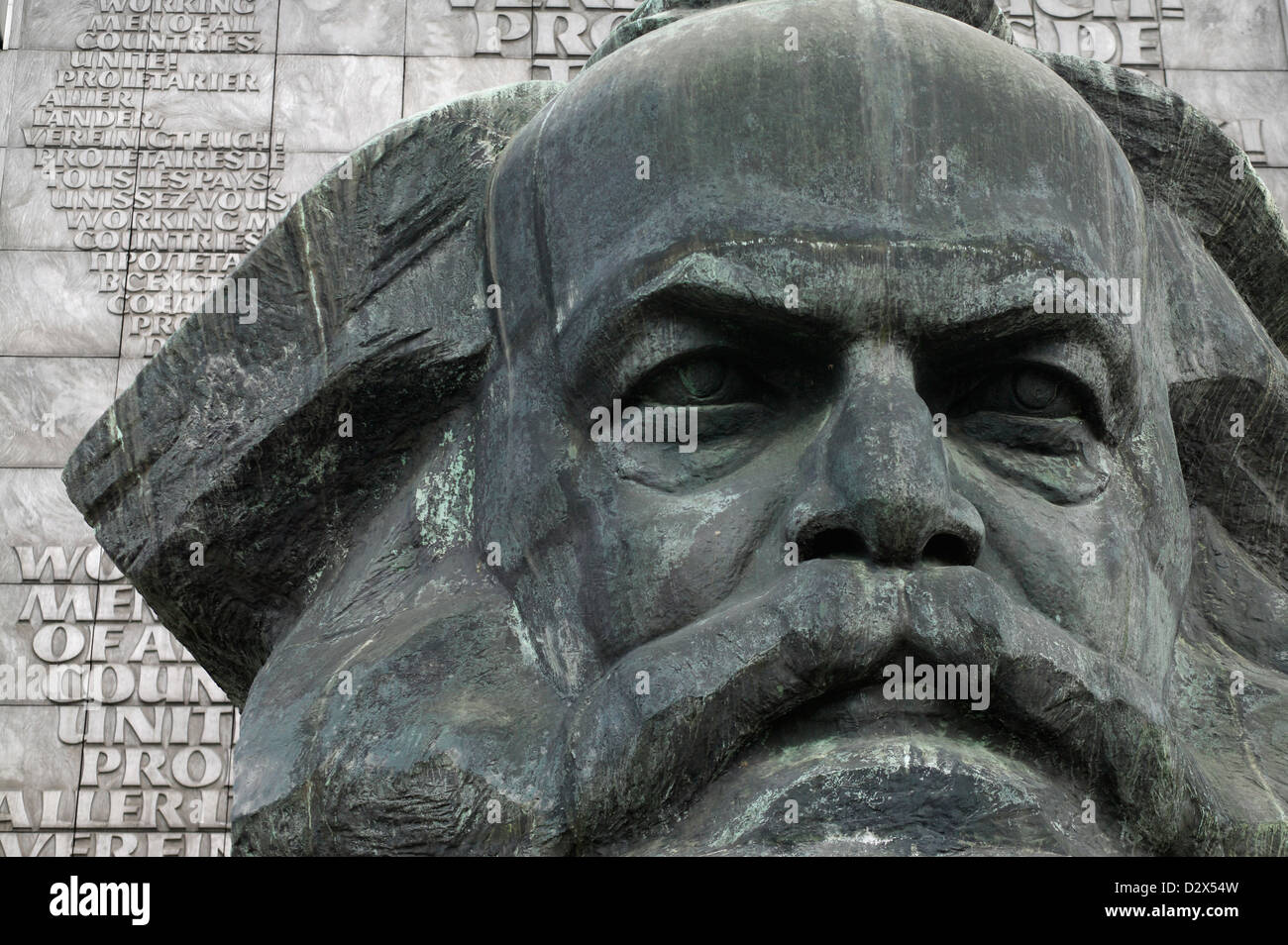 Chemnitz, Germany, Karl-Marx-Monument, designed by Lev Kerbel Stock ...