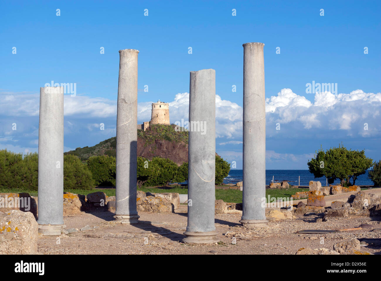 Roman ruins at Pula, near Cagliari, Sardinia Stock Photo - Alamy