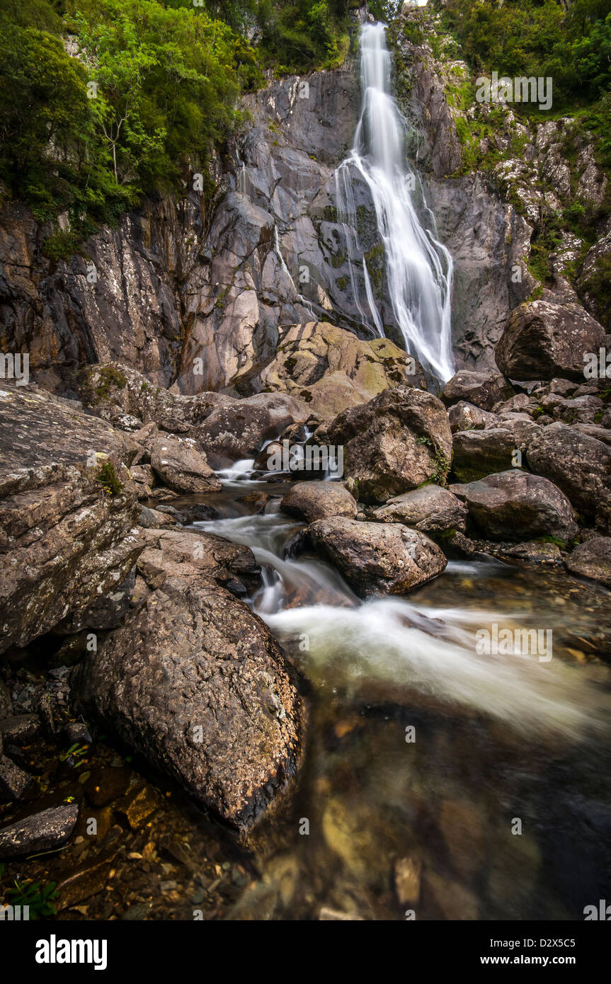 a welsh waterfall Stock Photo - Alamy