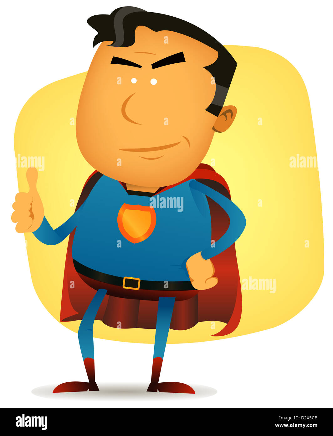 Funny Cartoon Superhero