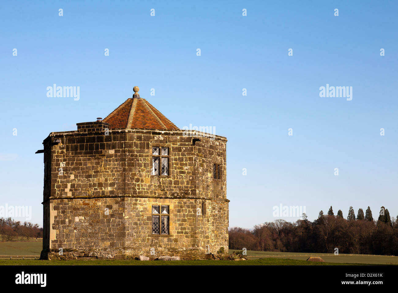 Old building at Cowdray Ruins in Midhurst, West Sussex England Stock ...