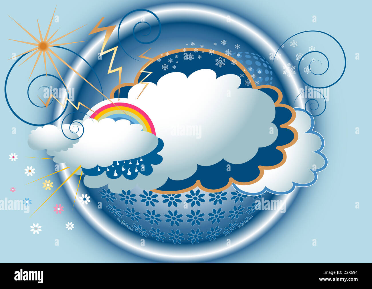 Frame for the banner seasons Stock Photo - Alamy