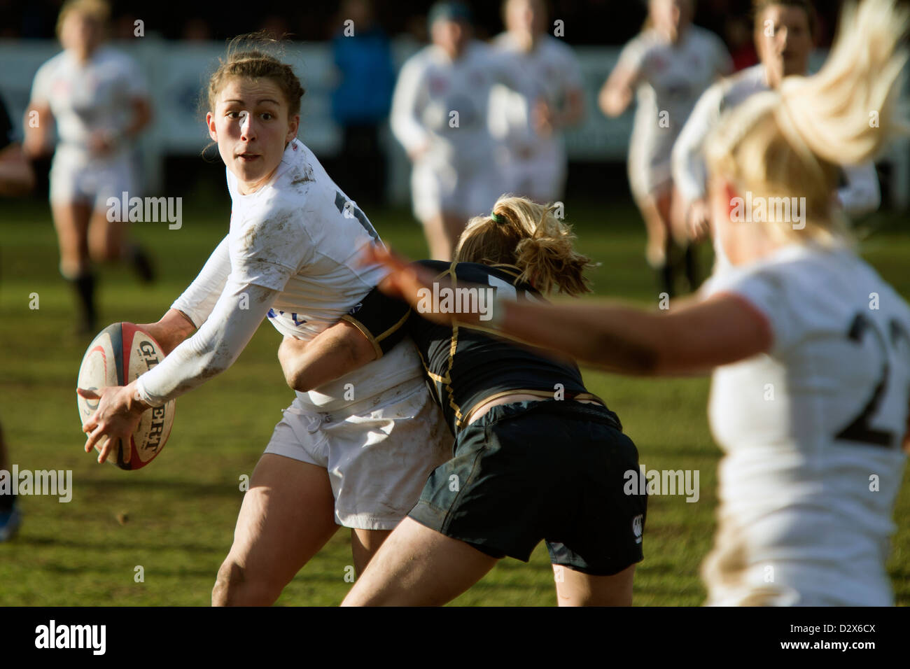 Rugby tackle scotland england hi-res stock photography and images - Alamy