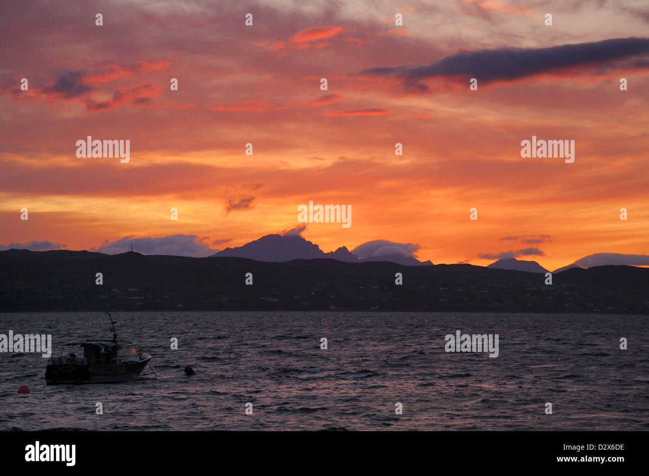 Post sunset cloudscape over the Isle of Skye Stock Photo - Alamy