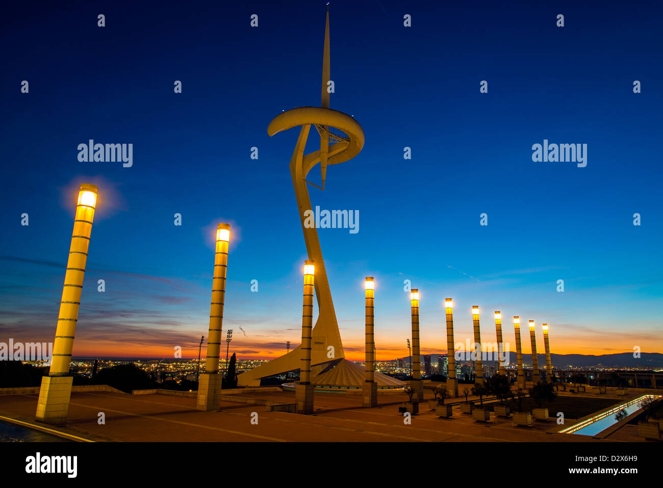 Calatrava tower sunset hi-res stock photography and images - Alamy