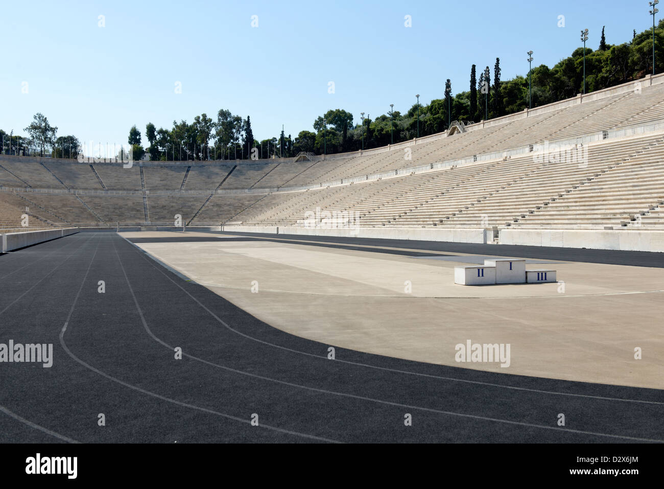 Athens olympic stadium running track hi-res stock photography and ...