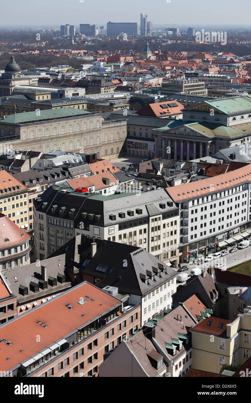 Munich, Germany, view over Munich Stock Photo - Alamy